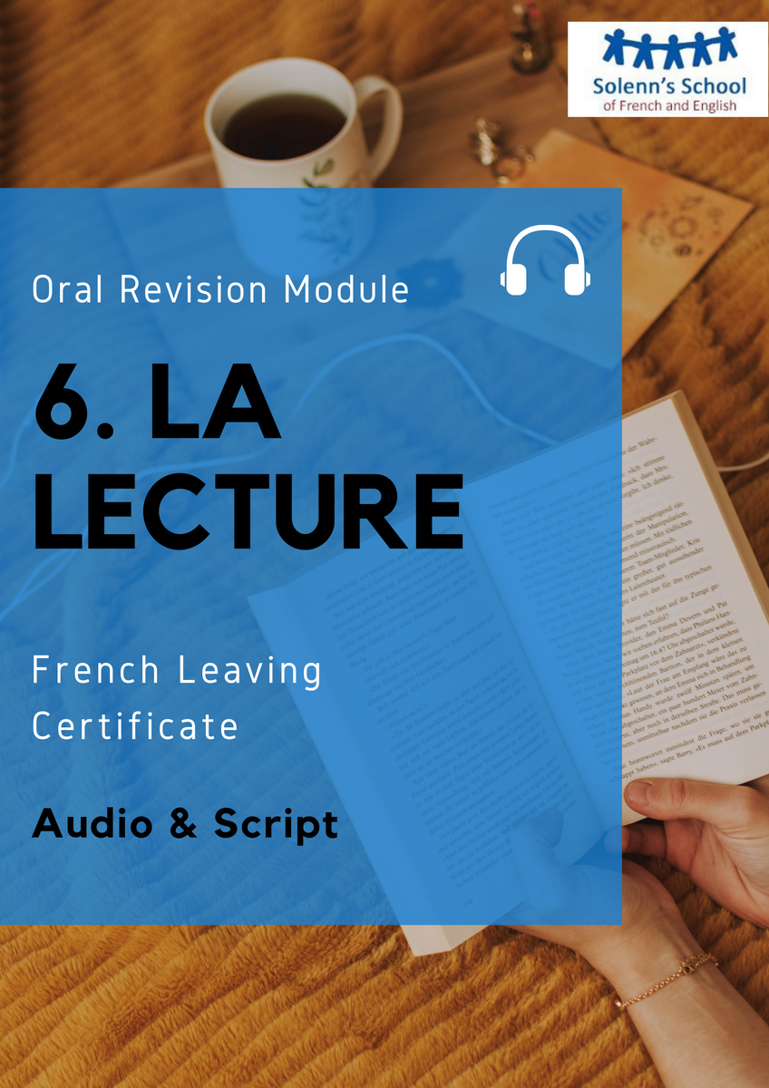 French LC Oral Revision Module 6: "Reading - Describe a book" – Solenn ...